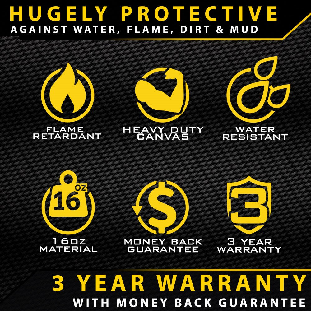 Razorback 4x4 XP7 Heavy Duty Canvas Rear Row (50/50 Split) Seat Covers ...