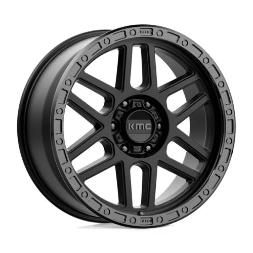 KMC KM544 Mesa Wheel Satin Black With Gloss Black Lip – Brixton 4x4