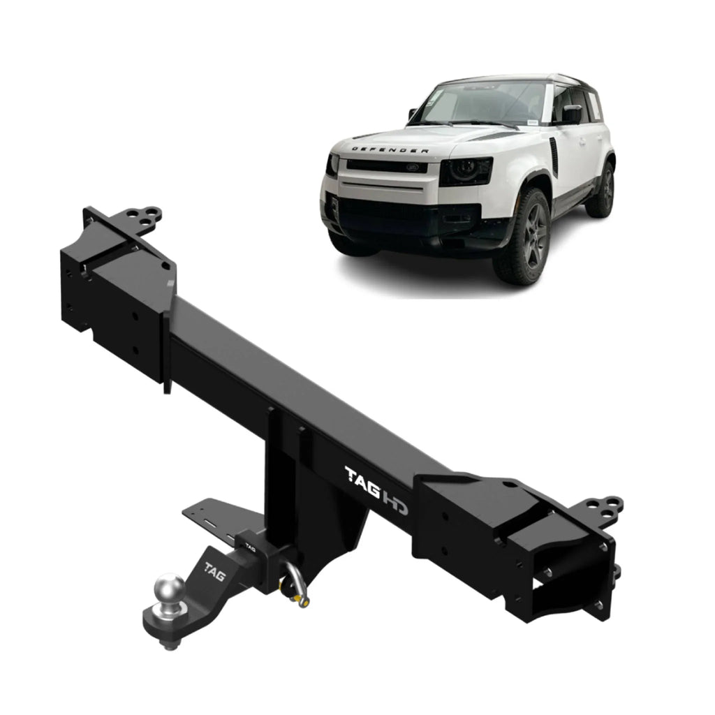 TAG Heavy Duty Towbar & Direct Fit Wiring for Land Rover Defender (01 ...