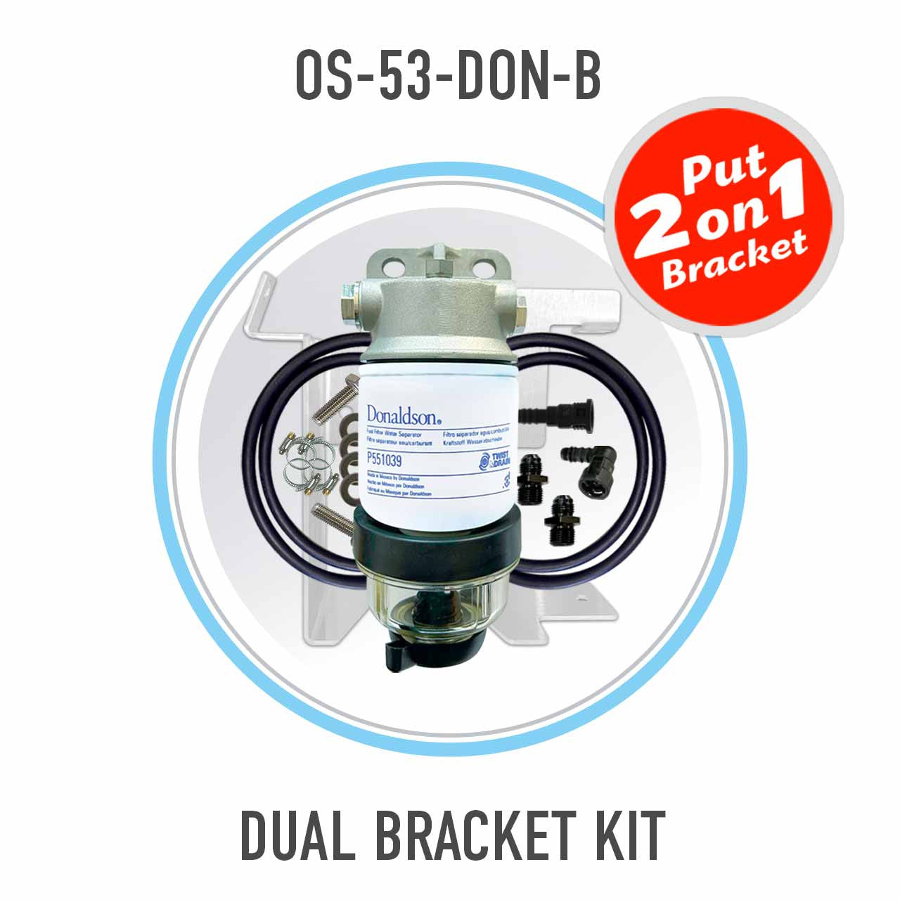 Donaldson Pre-Filter Dual Bracket LandCruiser 70 Series | Brixton 4x4