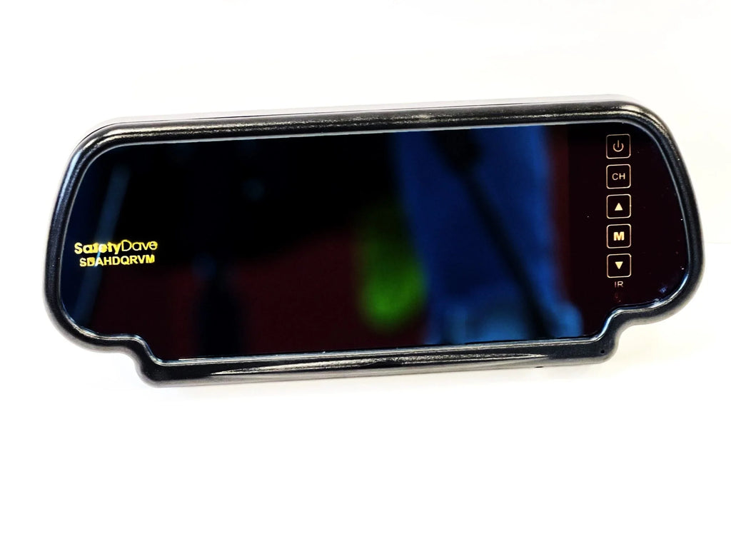 Monitor 7-Inch Mirror Quad AHD by Safety Dave | High-Definition Multi ...