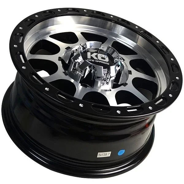 King Razor Wheels Gloss Black Machined Face – Brixton 4x4