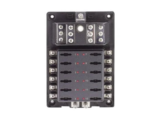 12 Way Fuse Box Ats Standard - Blade Fuse Bus Bar & Led Fault – Brixton 4x4