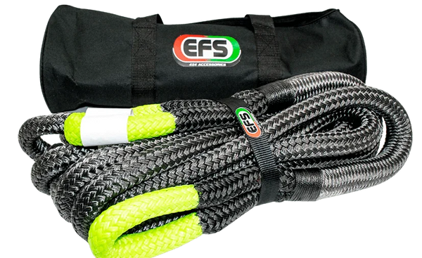 Kinetic Recovery Rope rated to 13,000kg, 9 metres long 30% stretch ...