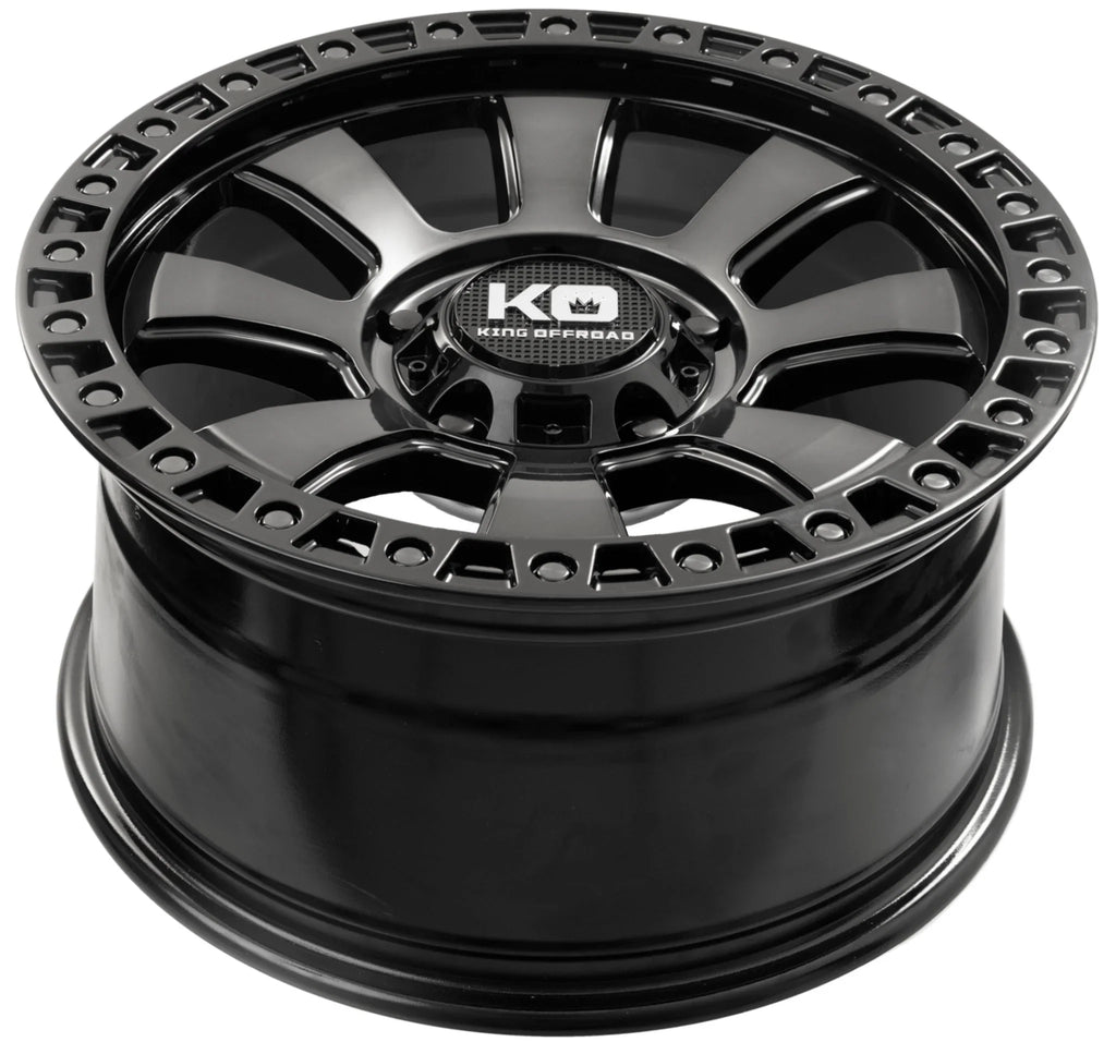 King Armor Wheels Rims Gloss Black With Black Tint – Brixton 4x4
