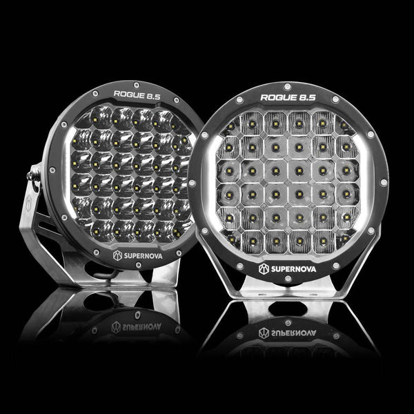 Supernova Rogue 8.5″ LED Driving Lights - Pair with harness – Brixton 4x4